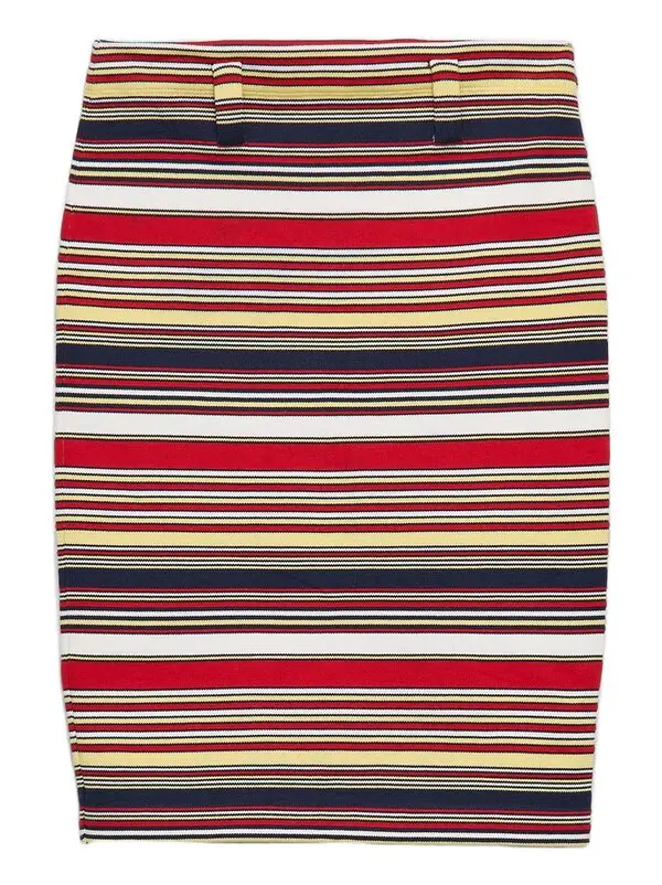 Prada Stripe Motif Skirt - Red/blue