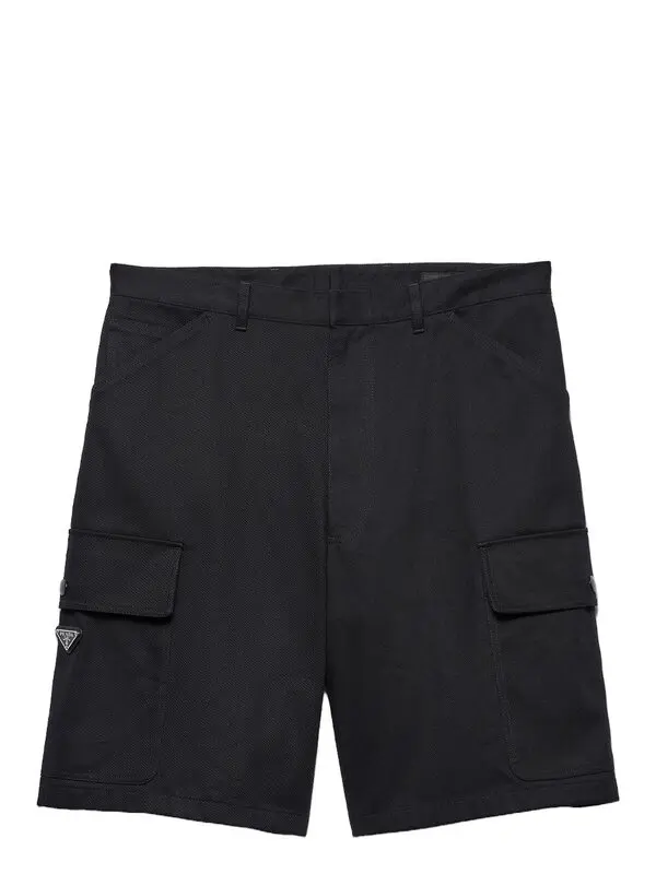 Prada Cotton Bermuda Shorts - Black