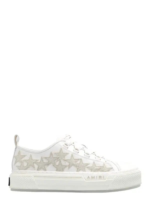 Amiri Stars Court Low Top Sneakers - Alabaster
