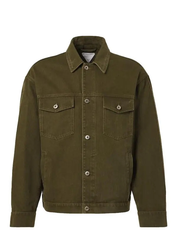 Bottega Veneta Denim Trucker Jacket - Green