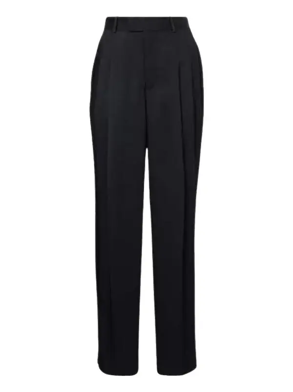 Bottega Veneta High-rise Tapered Trousers - Black