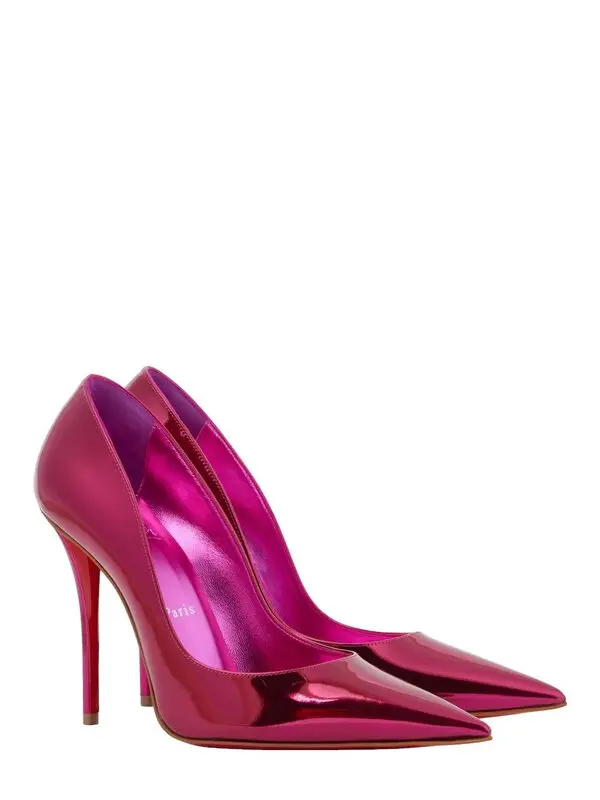 CHRISTIAN LOUBOUTIN Miss Z 100 Leather Pumps - Pink