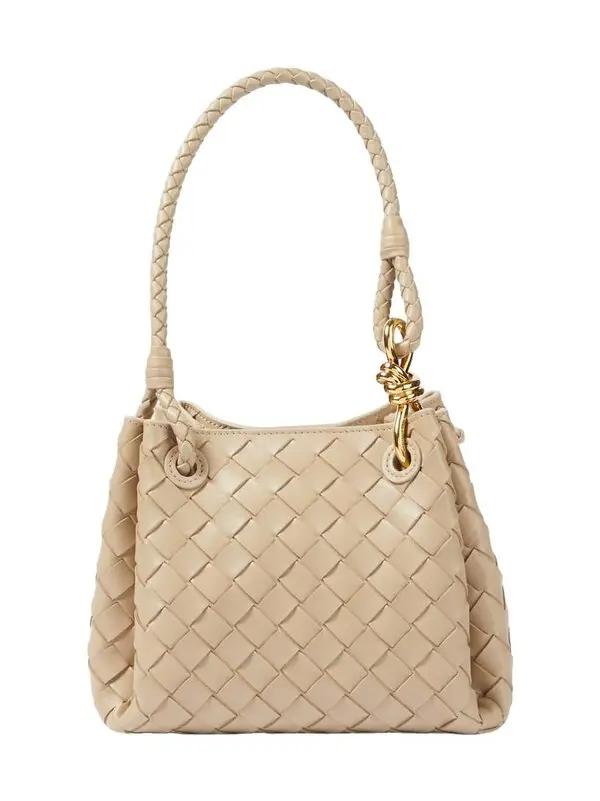 Bottega Veneta Small Intrecciato Leather Tote Bag - Beige