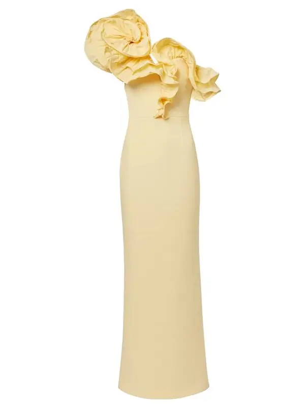 Rebecca Vallance Lulu One-shoulder Maxi Dress - Yellow