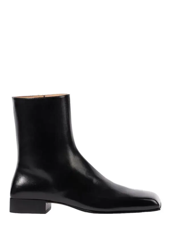 Bottega Veneta Jim Leather Ankle Boots - Black