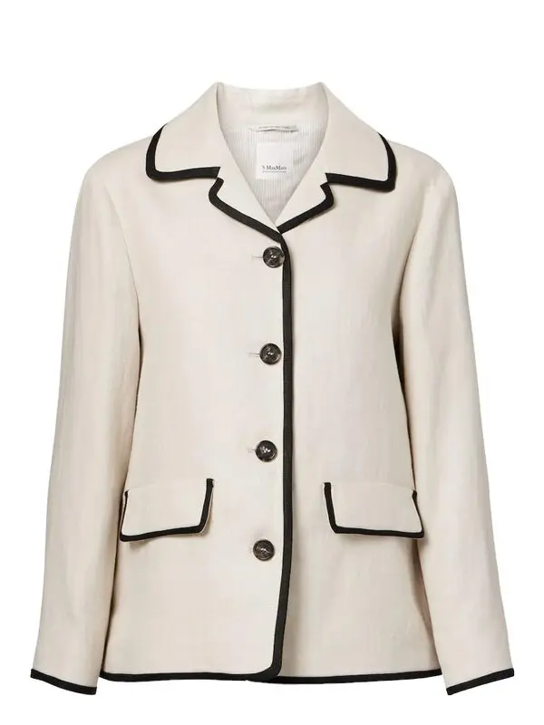 Max Mara Leslie Linen Jacket - Beige