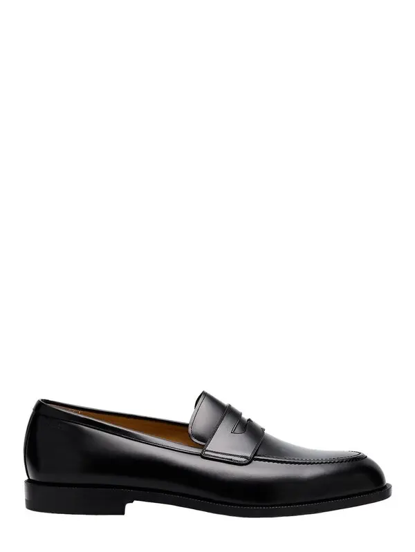 Bally Charney Leather Penny Loafers - Black