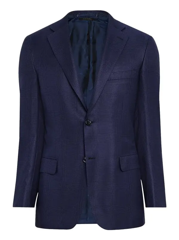 Brioni Tonal Plaid Sport Coat - Royal