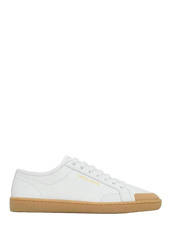 Saint Laurent Low Top Sneakers - Blanc Optique Smooth Leather