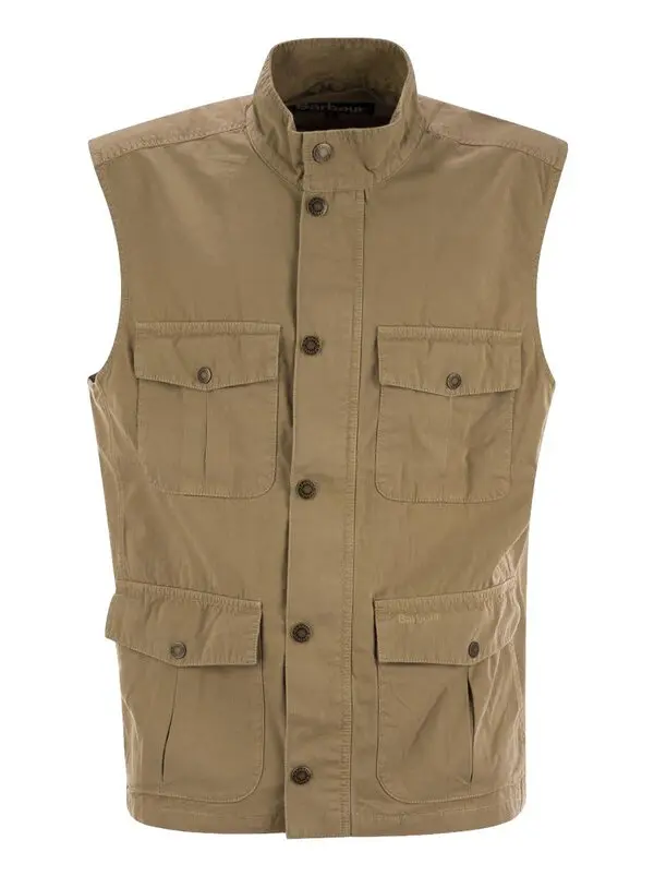 Barbour Casual Corbridge Cotton Waistcoat - Beige