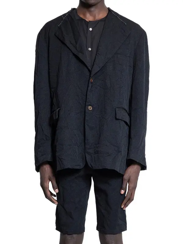 Comme Des Garçons Woven Blazer - Black