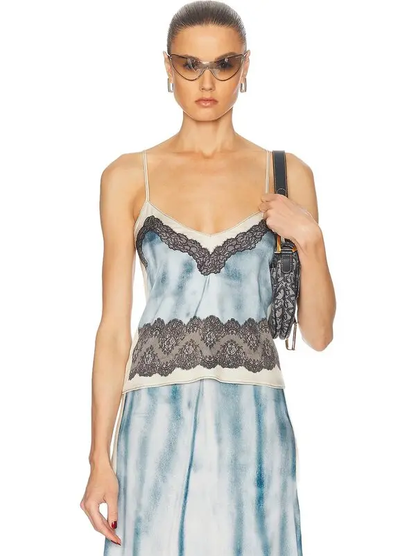DIESEL V-neck Camisole Top - Blue