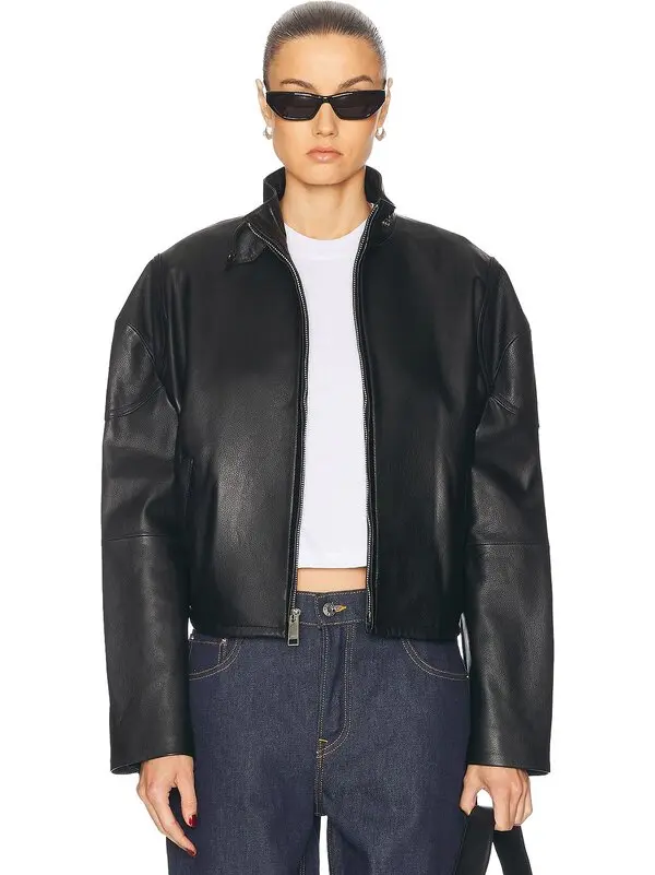 GRLFRND Eastman Leather Jacket - Black