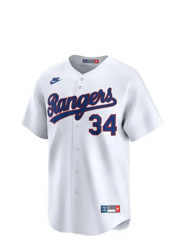Nike Nolan Ryan Texas Rangers Cooperstown Dri-fit Adv Mlb Limited Jersey - White