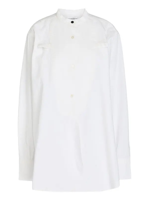 Victoria Beckham Cotton-poplin Shirt - Off-white