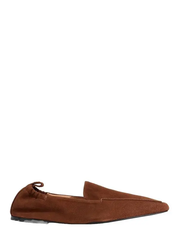TOTEME The Travel Suede Loafers - Brown