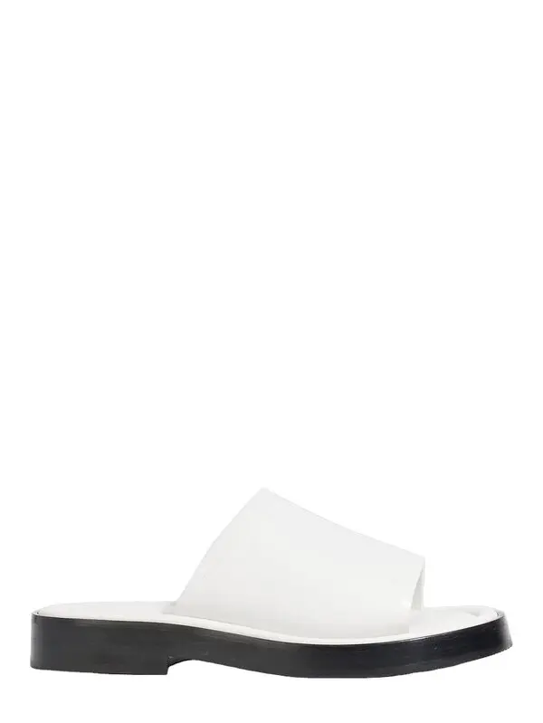FERRAGAMO Giunon Leather Slides - White