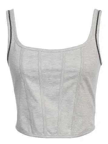 Brunello Cucinelli Corset Top - Grey