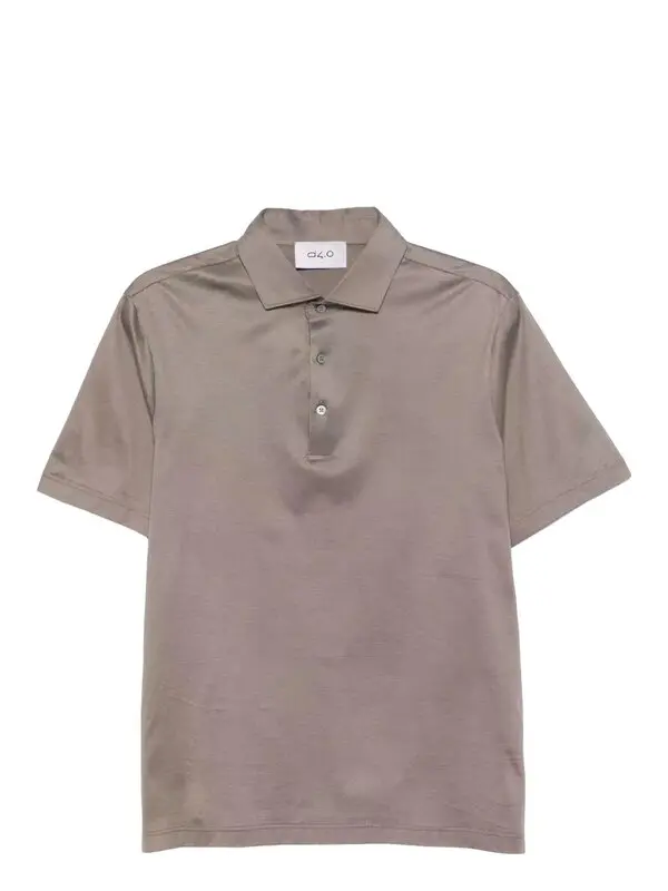 D4.0 Cotton Polo Shirt - Grey