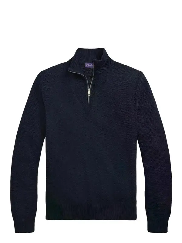 Ralph Lauren Purple Label Knitted Jumper - Blue