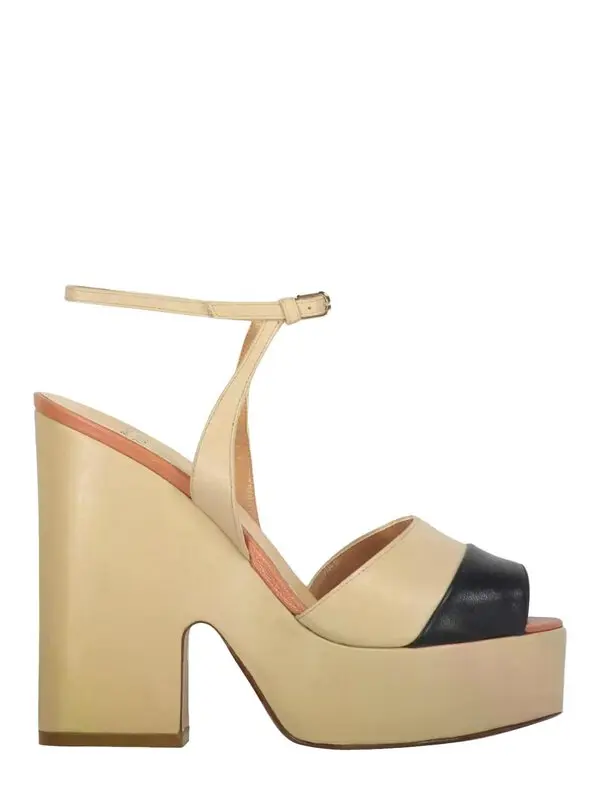 FRANCESCO RUSSO 120mm Leather Sandals - Neutrals