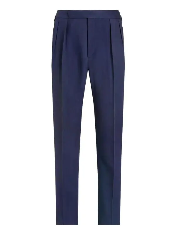 Ralph Lauren Purple Label Straight-leg Trousers - Blue