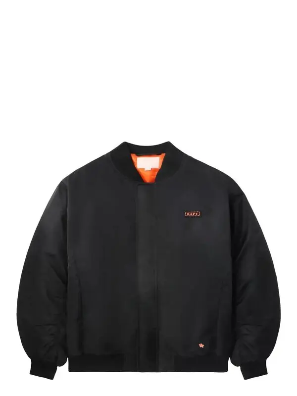 A BATHING APE Logo-patch Bomber Jacket - Black
