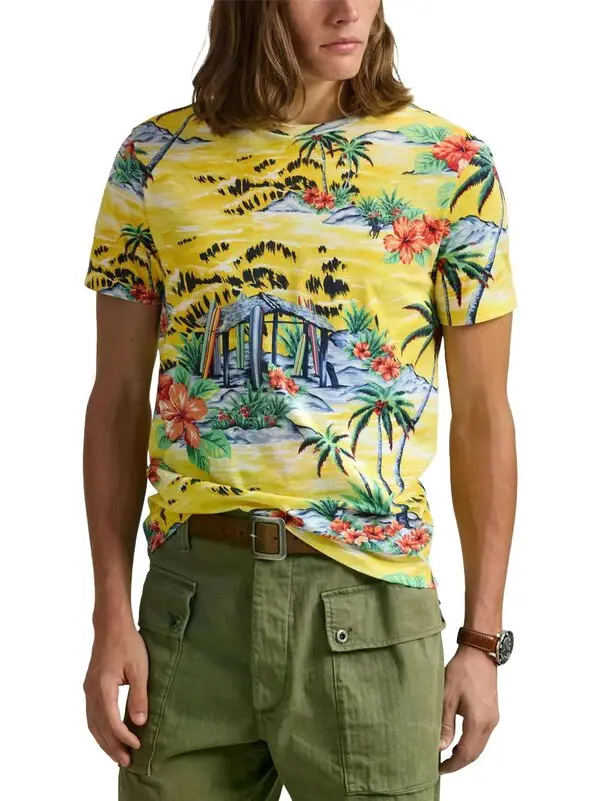 Polo Ralph Lauren Surf-print T-shirt - Yellow