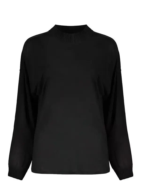 Herno Relaxed-fit Long-sleeve Sweater - Black
