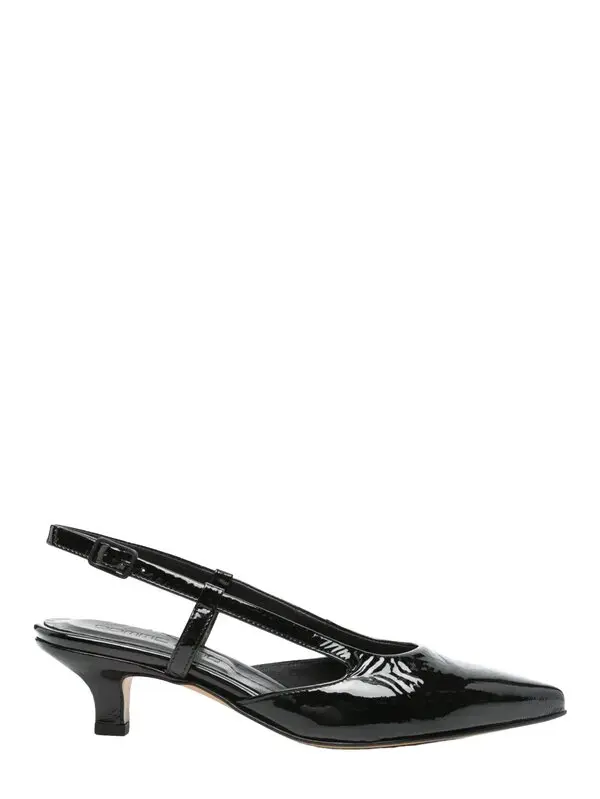 POMME D´OR 40mm Patent Slingback Pumps - Black