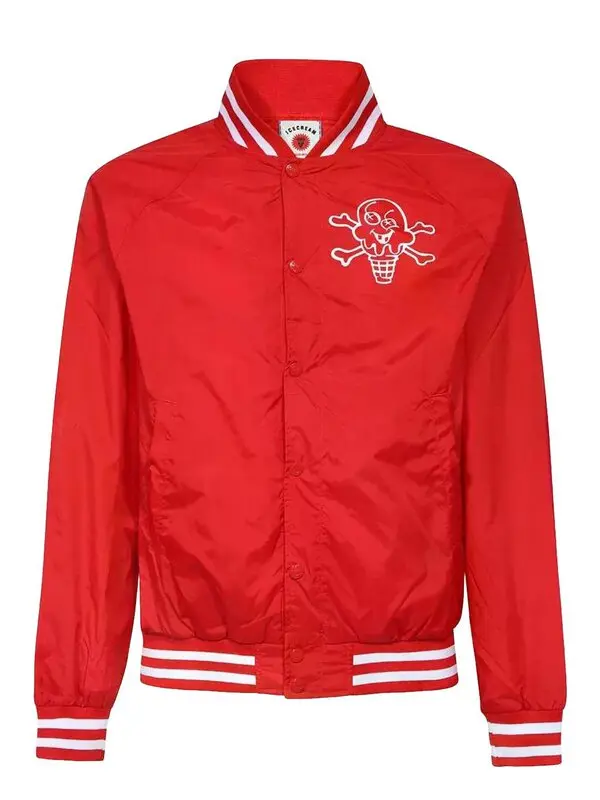 ICECREAM Logo-print Bomber Jacket - Red