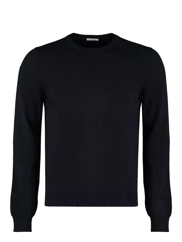 Malo Ribbed Sweater - Black