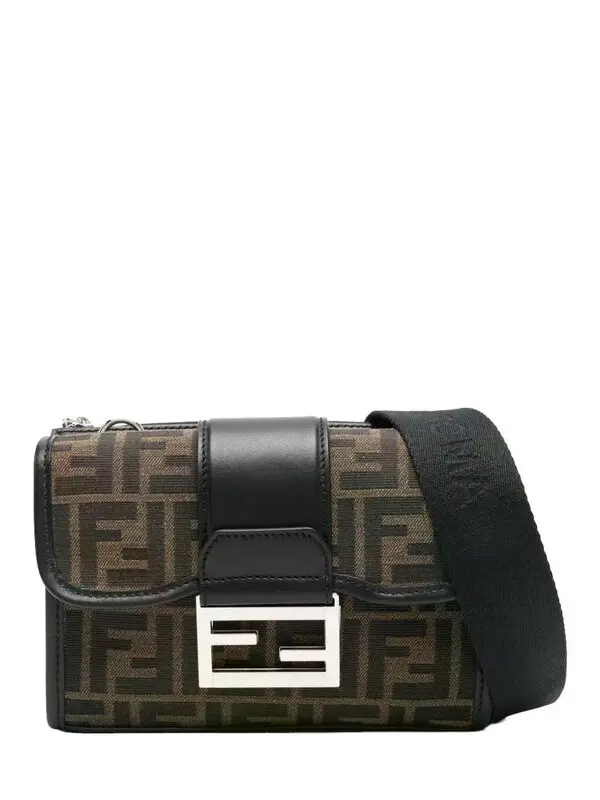 Fendi Double Baguette Cross Body Bag - Brown
