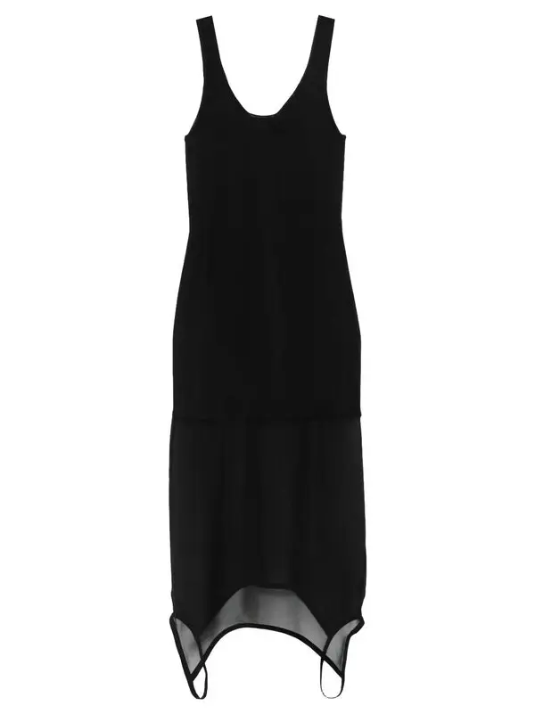 Fendi Trompe-l’oeil-effect Midi Dress - Black
