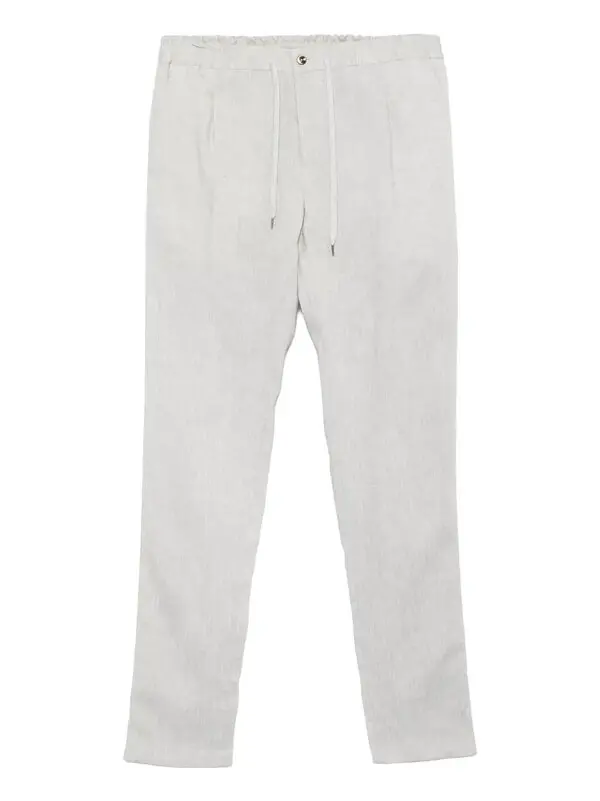 PT TORINO Linen Trousers - Grey