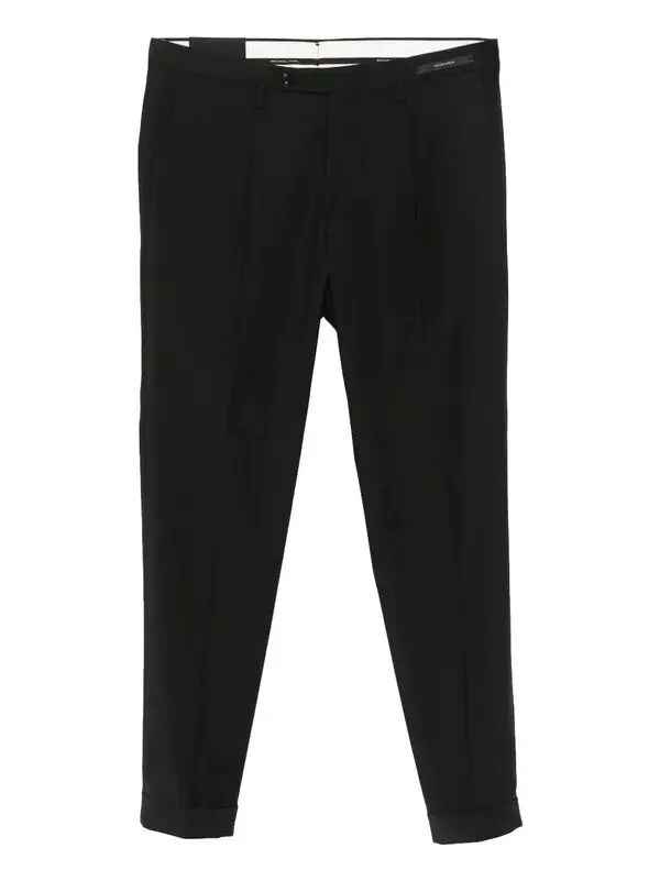 MICHAEL COAL Tailored Trousers - Black
