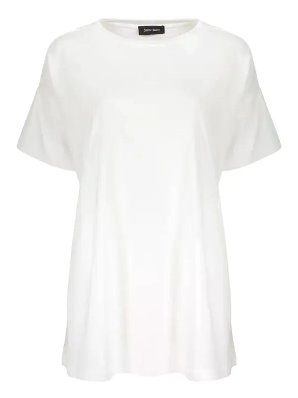 Herno Oversized T-shirt With Drawstring - White