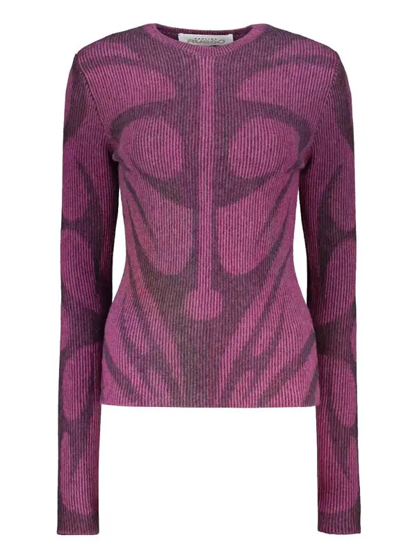 PAOLINA RUSSO Virgin Wool Sweater - Purple
