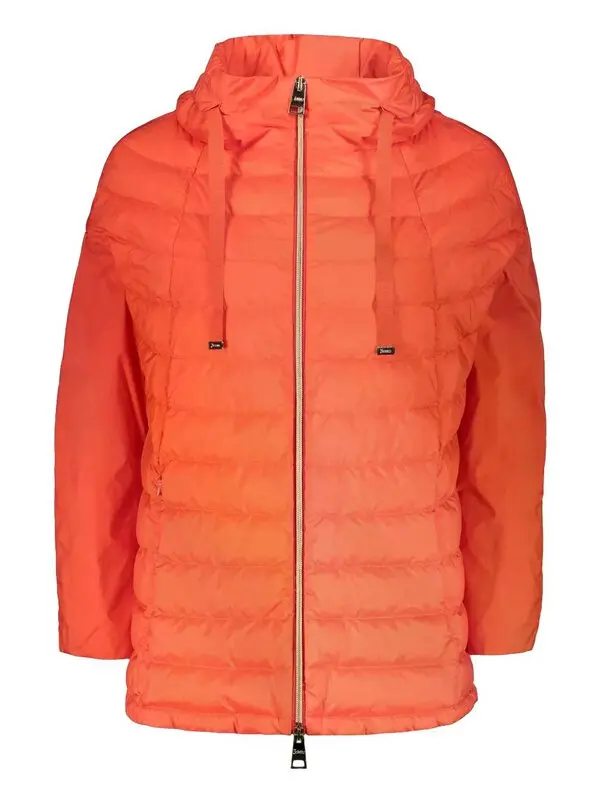 Herno Panelled Puffer Jacket - Orange