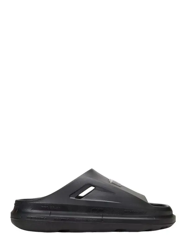 Ralph Lauren Logo-patch Slides - Black