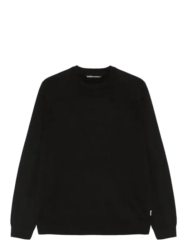 Emporio Armani Cotton Sweater - Black