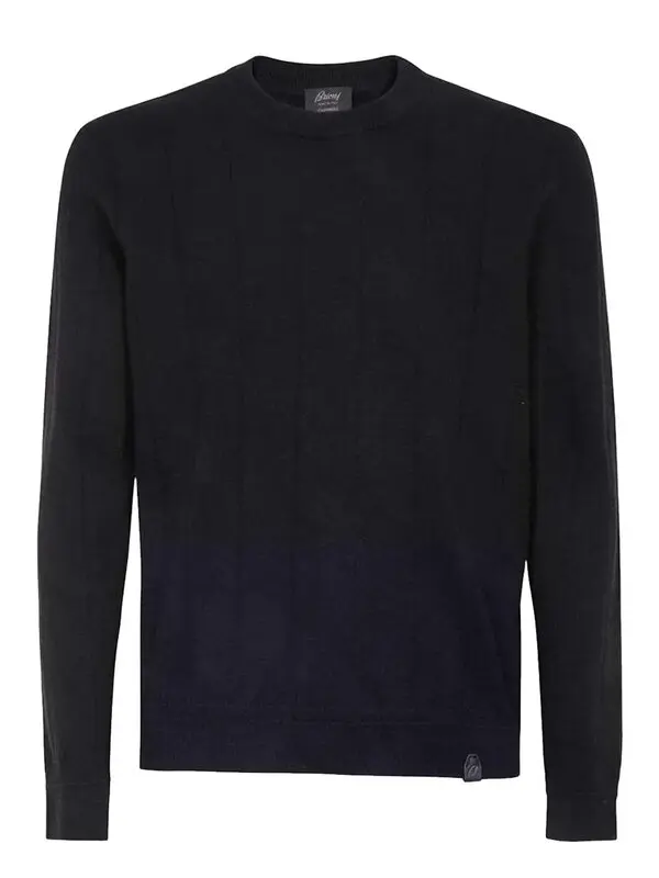 Brioni Cashmere Crewneck Sweater - Black