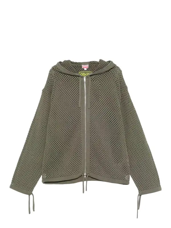 Kenzo Hooded Mesh Jacket - Green