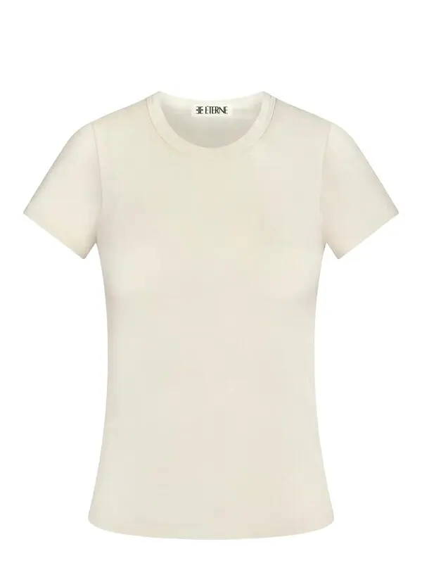 Eterne Crew-neck Short-sleeved T-shirt - Neutrals