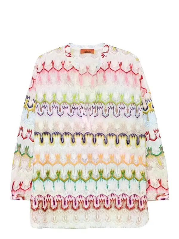 Missoni Crochet-knit Mini Dress - White