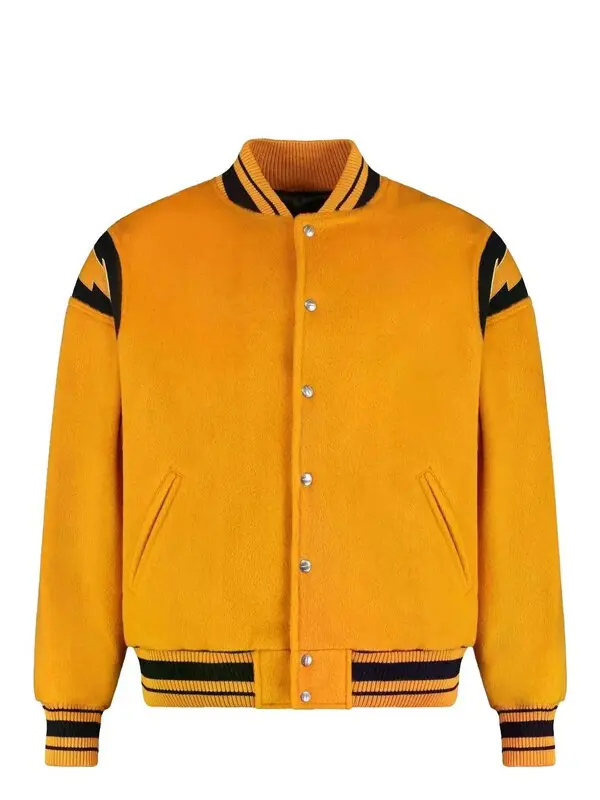 Rhude Striped-trim Bomber Jacket - Orange
