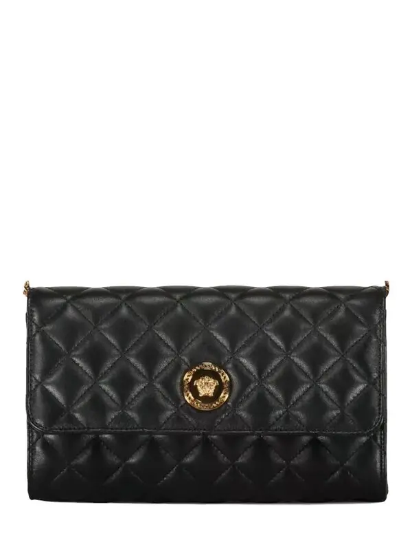 Versace Quilted Clutch - Black