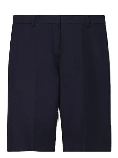 Tory Burch Cotton Bermuda Short - Midnight Ink