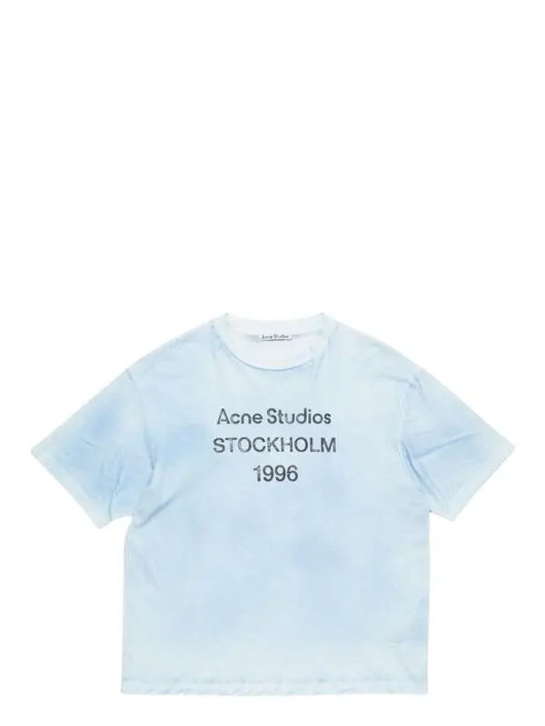 Acne Studios Relaxed Fit Logo T-shirt - Dusty Blue