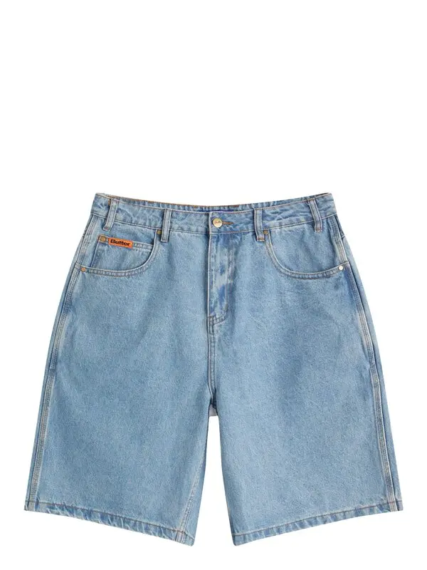 BUTTER GOODS Baggy Denim Shorts - Washed Indigo